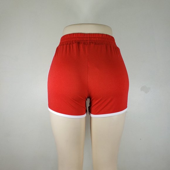 Shorts | Red Athletic Shorts White Trim Size L | Poshmark